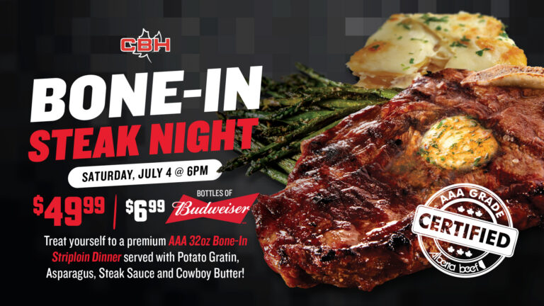 Bone-In Steak Night at Kitchener | The Canadian Brewhouse